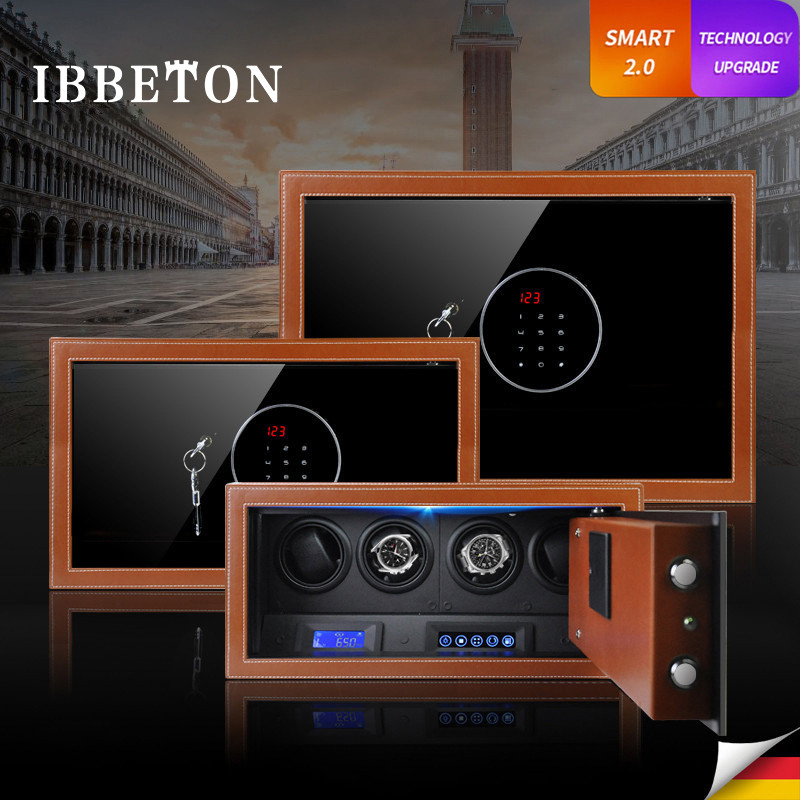 Jual IBBETON Automatic Watch Winder Safe Box Microfiber Watch Winding ...