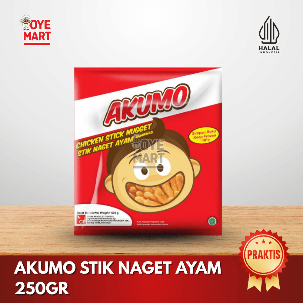 Jual AKUMO STIK NAGET AYAM 250GR NUGGET AYAM BERBENTUK STIK | Shopee ...