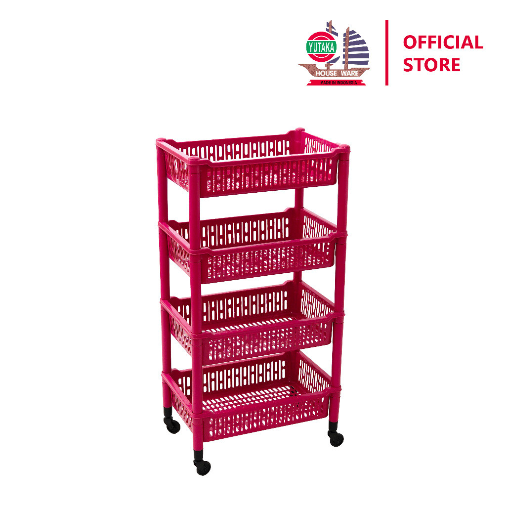 Jual YUTAKA Rak MEGA Susun 4 / Rak Susun Plastik / Rak Salon / buku ...