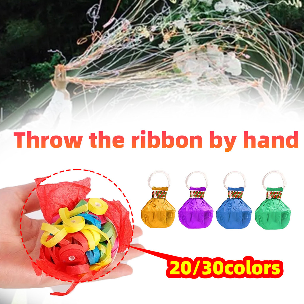 Jual Isi 5pcs Convety party popper Hand throw Streamer Alat Sulap Throw ...