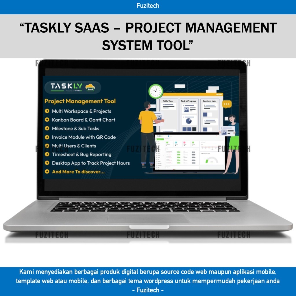 Jual SOURCE CODE APLIKASI WEB TASKLY SAAS – PROJECT MANAGEMENT TOOL ...
