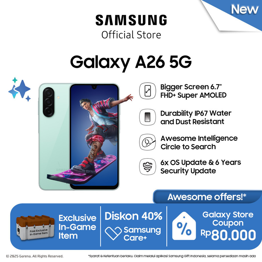 Jual Samsung Galaxy A26 5G 8/256GB - Mint | Shopee Indonesia
