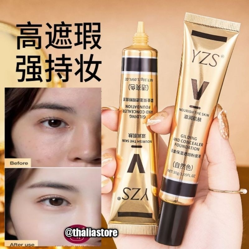 Jual [Ready 02 YZS] YZS Original Foundation Gilding And Concealer Liquid Foundation Moisturizing ...