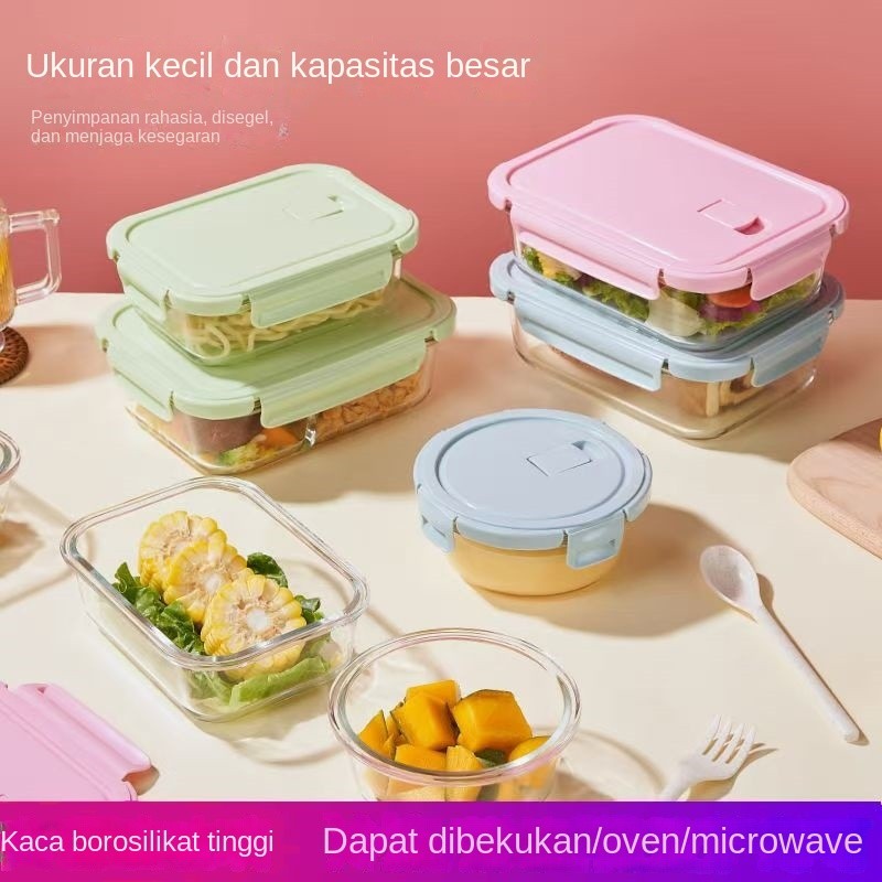 Jual Candy Food Storage Kotak Penyimpanan Kontainer Makanan Bekal Kaca ...