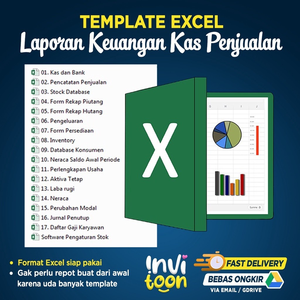 Jual [TMP] Template Excel Laporan Keuangan Siap Pakai - Jidan Shoppu ...