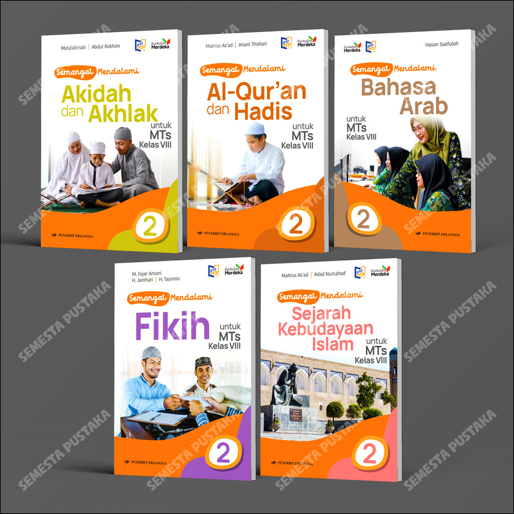 Jual Buku Paket Kelas 8 MTs Semangat Mendalami Madrasah Tsanawiyah Erlangga Kurikulum Merdeka ...