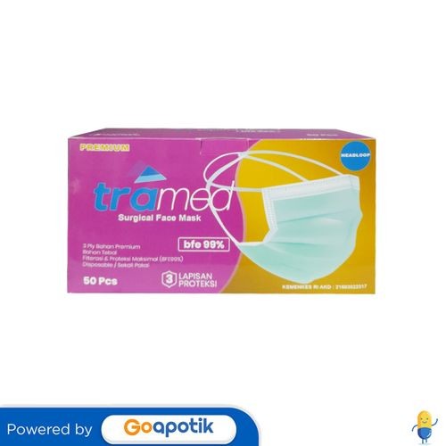 Jual Tramed 3ply Masker Headloop Box 50 Pcs | Shopee Indonesia