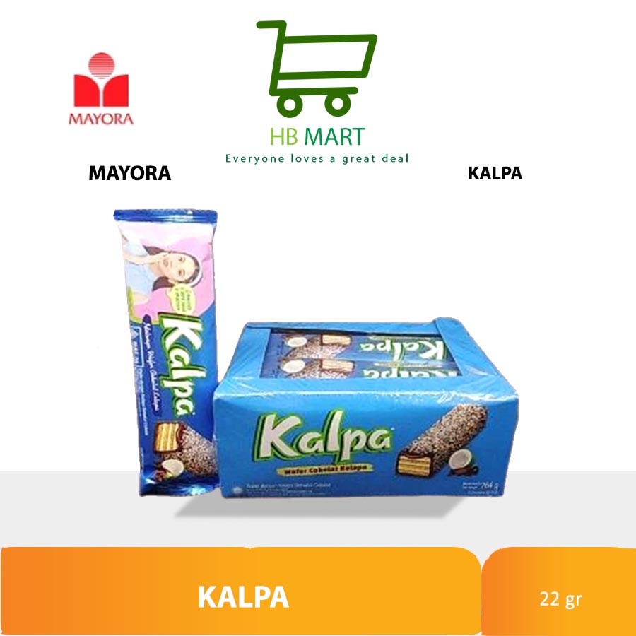 Jual WAFER KELAPA KALPA 22 GRAM wafer kelapa. BOX ISI 12 PCS 22 gr | Shopee Indonesia