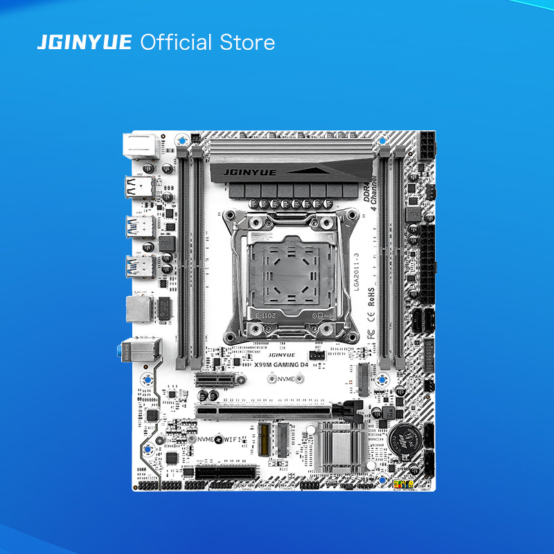 Jual JGINYUE X99 Motherboard LGA 2011-3 MATX Support Xeon E5 V3 V4 CPU ...