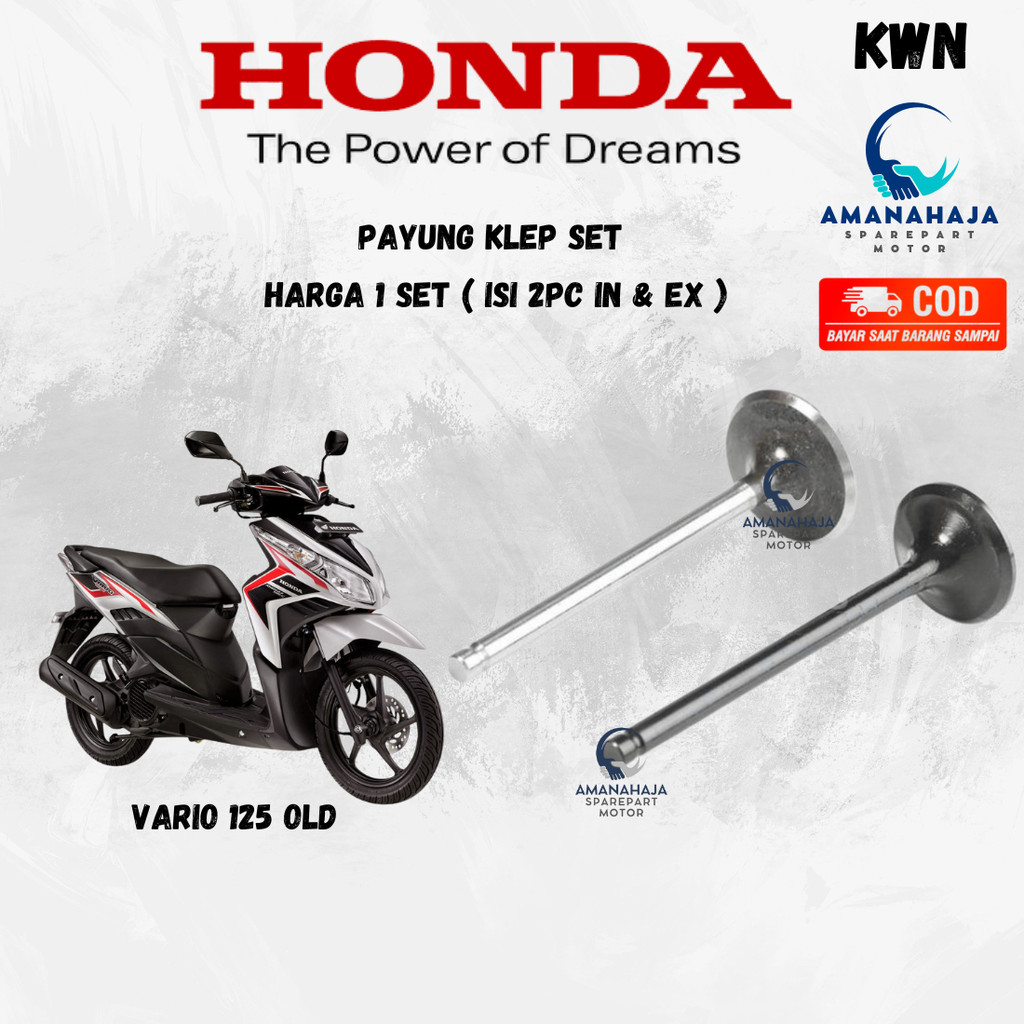 Jual (GARANSI) ORI PAYUNG KLEP SET VARIO 125 OLD (KWN) | SPAREPART ORIGINAL SUKU CADANG SEPEDA ...