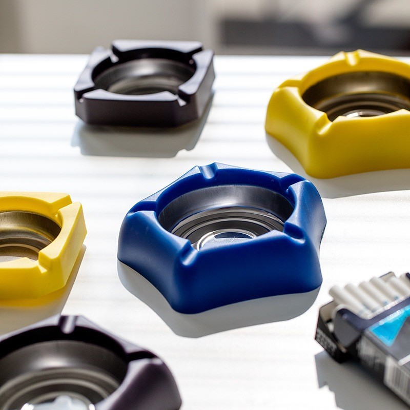 Jual ASBAK ROKOK STAINLESS BULAT - ASBAK ROKOK WARNA STAINLESS STEEL ...