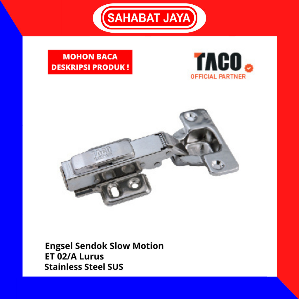Jual TACO Engsel Sendok Slow Motion ET - 02 Stainless Steel SUS ...