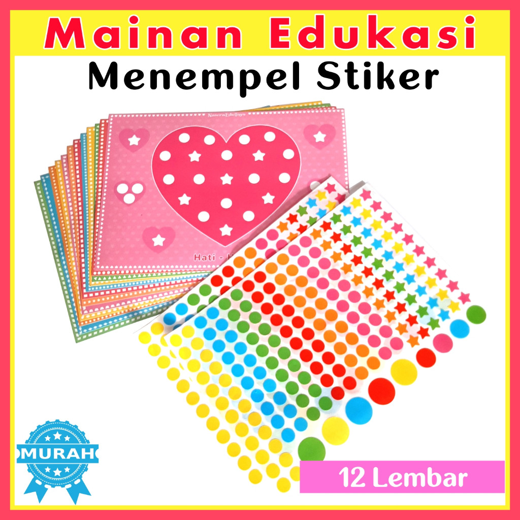 Jual Mainan edukasi MENEMPEL STIKER DOT DIY Sticker Activity Paper Set ...