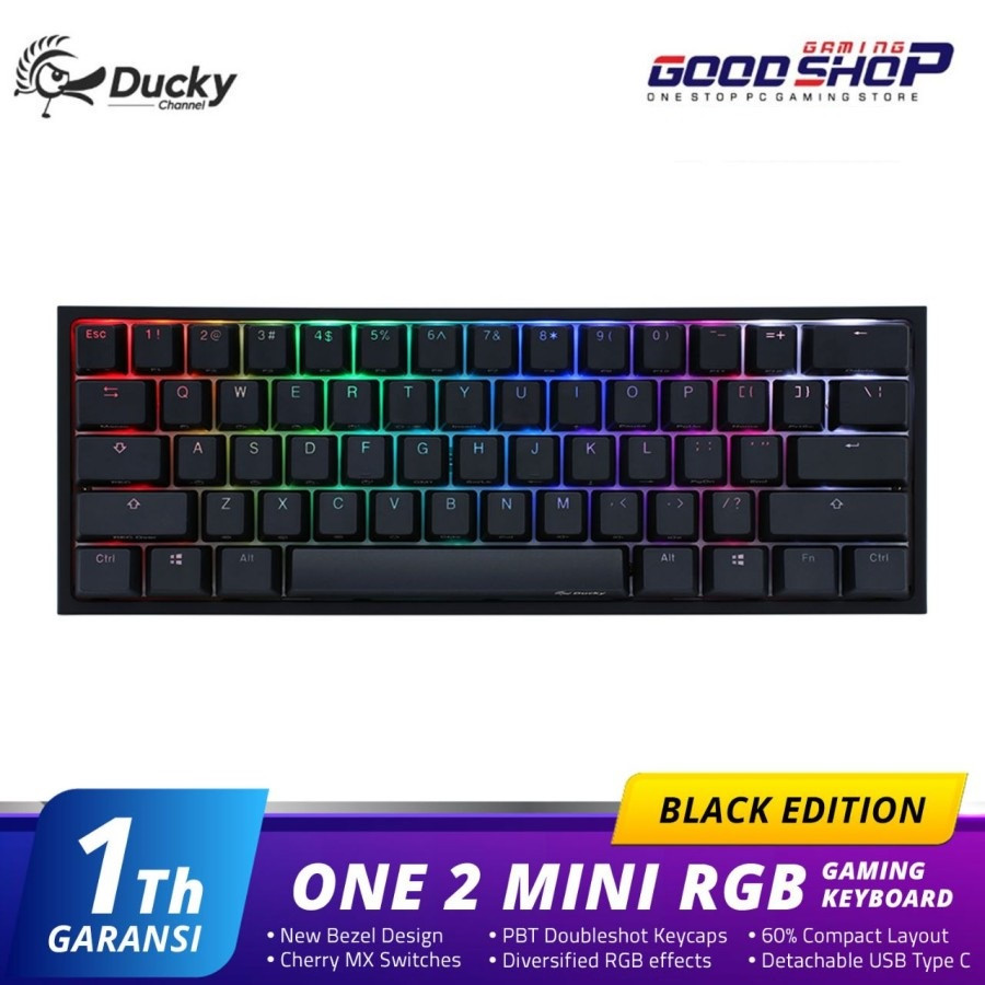 Jual Ducky One 2 Mini Keyboard Mekanik 60% Ukuran | Shopee Indonesia