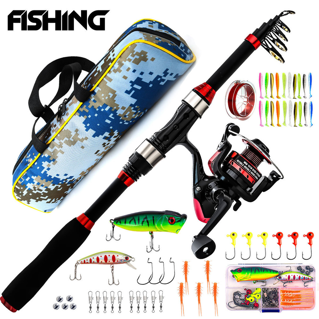 Jual Luyahai Rod Set, Far throw Spinning Wheel Fishing Gear Bag ...