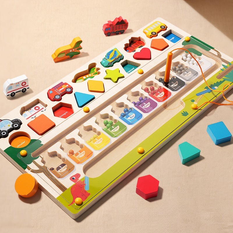 Jual MAGNETIC BOARD | Mainan kayu busy board edukasi montessori anak ...