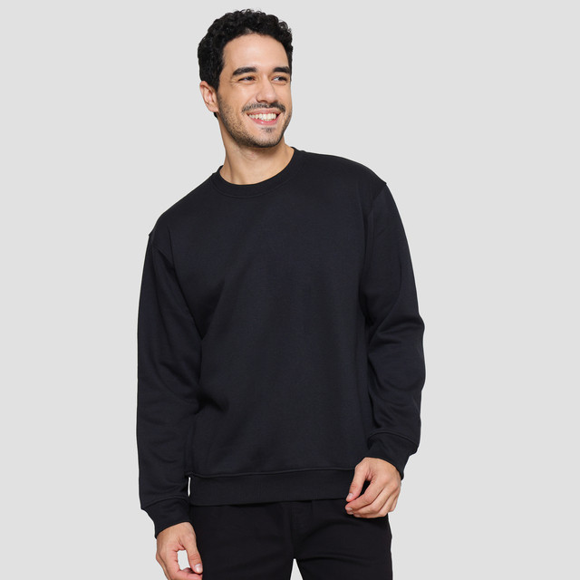 Jual Nevada Basic Fleece With Sleeve Embro Sweater Pria 121381603 | Shopee Indonesia