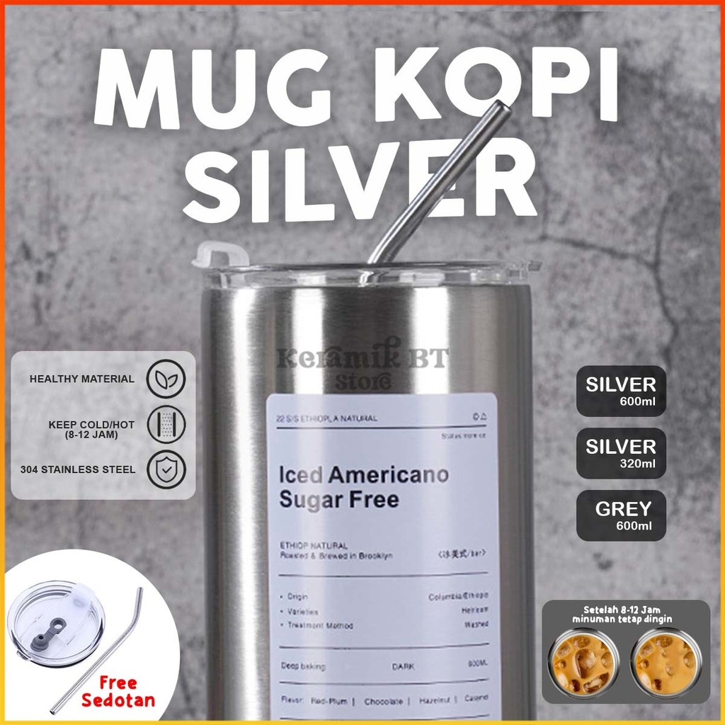Jual Trendy Tumblr Vacum Stainless Steel Botol Air 600Ml / Mug Tumblr ...
