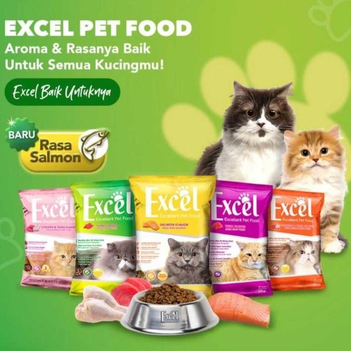 Jual EXCEL DRY CAT FOOD 500GR Fresh Pack / Makanan Kucing Excel Adult ...