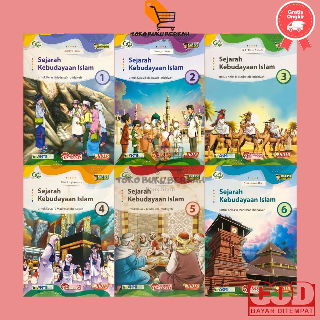 Jual Aqila Buku Sejarah Kebudayaan Islam SKI Kelas 1 2 3 4 5 6 SD/MI Kurikulum Merdeka KMA 450 ...