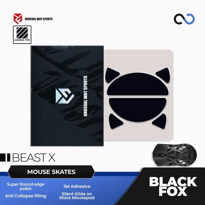 Jual Unusual Way Sports Black Fox WLMouse Beast X Gaming Mouse Feet ...