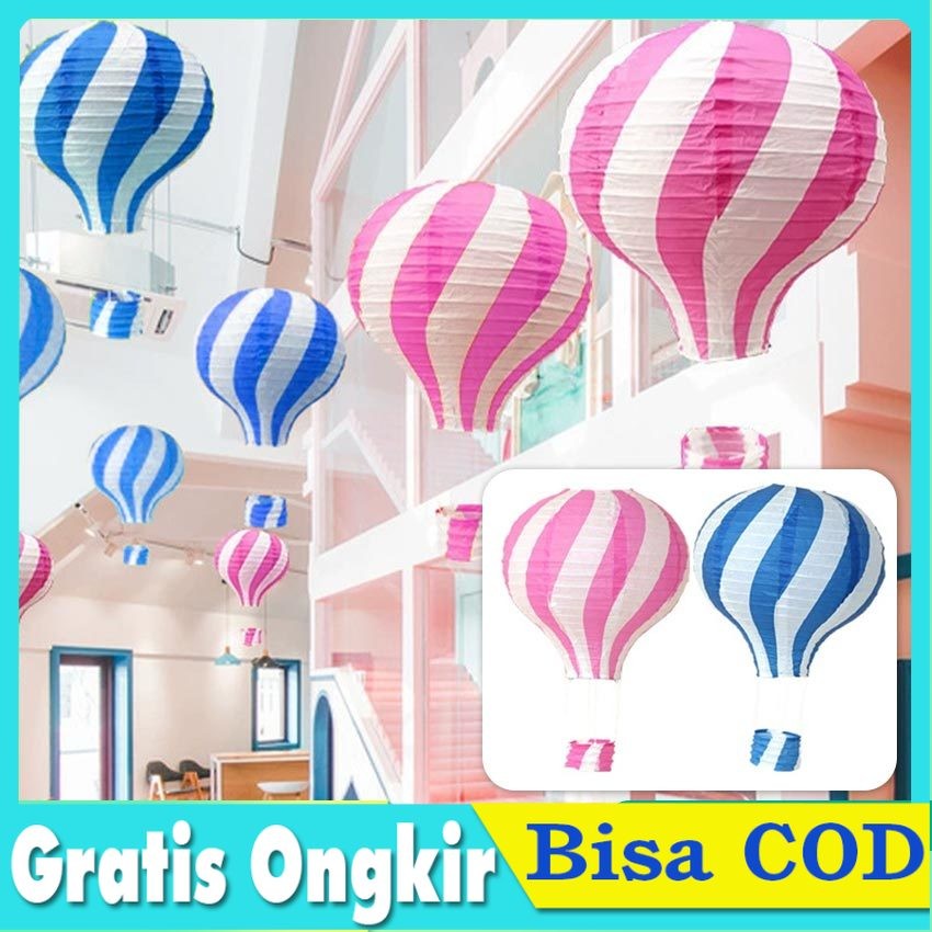 Jual Lampion Balon Udara 30cm - Hiasan Kamar Anak Bisa Lipat & Tahan ...