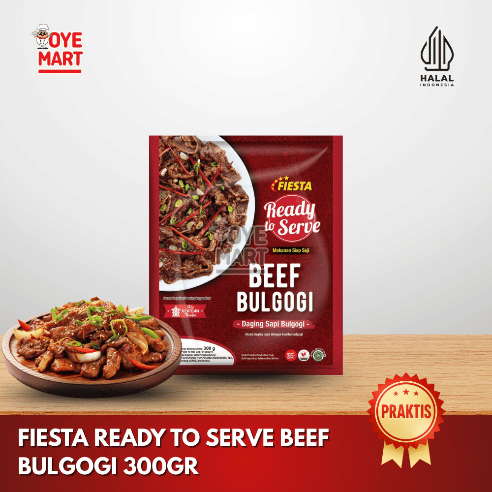 Jual FIESTA READY TO SERVE BEEF BULGOGI 300GR / DAGING SAPI IRIS INSTAN ...