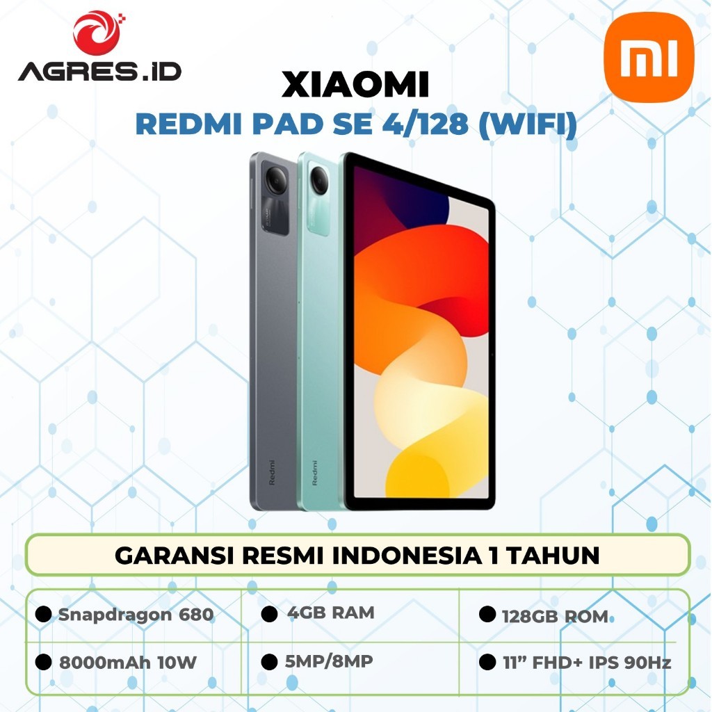 Jual Xiaomi Redmi Pad SE 4GB 128GB Original Garansi Resmi Indonesia | Shopee Indonesia