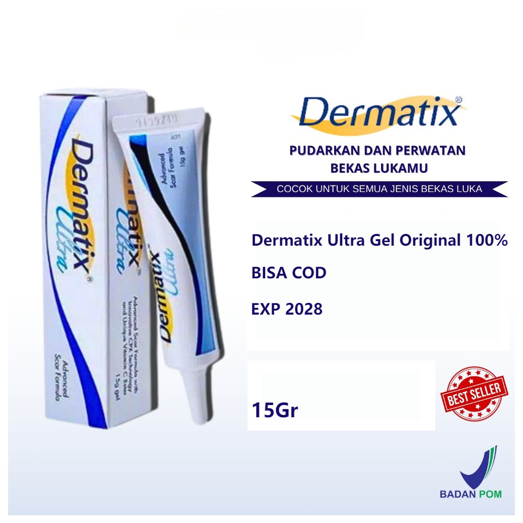 Jual Dermatix Ultra Penghilang Bekas Luka Gel 15gr keloid, bekas ceasar ...
