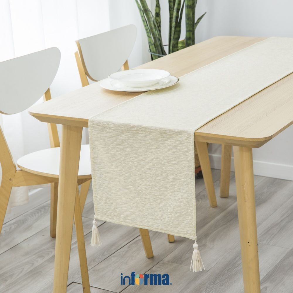 Jual Informa 33X160 cm Table Runner 4 Tassel - Krem Beige Taplak Meja ...