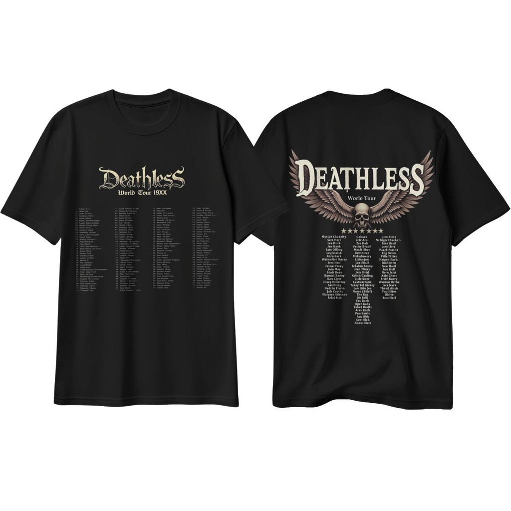 Jual Deathless World Tour 19XX jadwal konser sepanjang musim 200g kapas ...