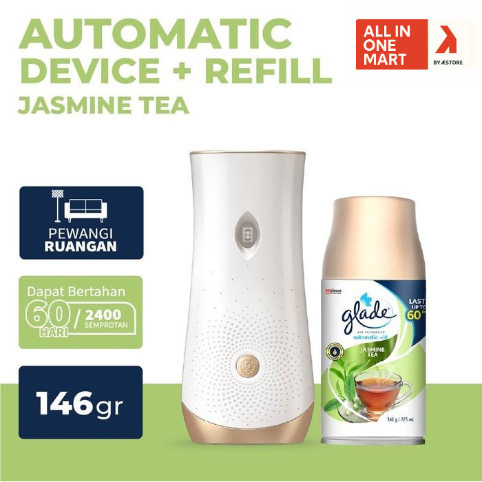 Jual Glade Matic Device + Refill Jasmine Tea 146gr | Shopee Indonesia