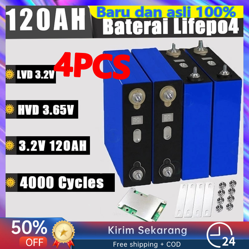 Jual 【9000+Cycle】 Lifepo4 3.2v UPS 12V 120AH BMS Baterai litium Battery CALB lifepo4 3.2v UPS ...