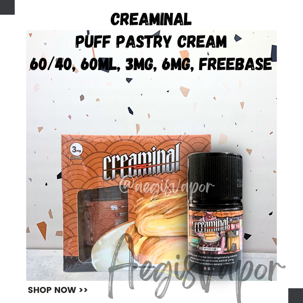 Jual Creaminal Puff Pastry Cream 60ml Freebase | Shopee Indonesia