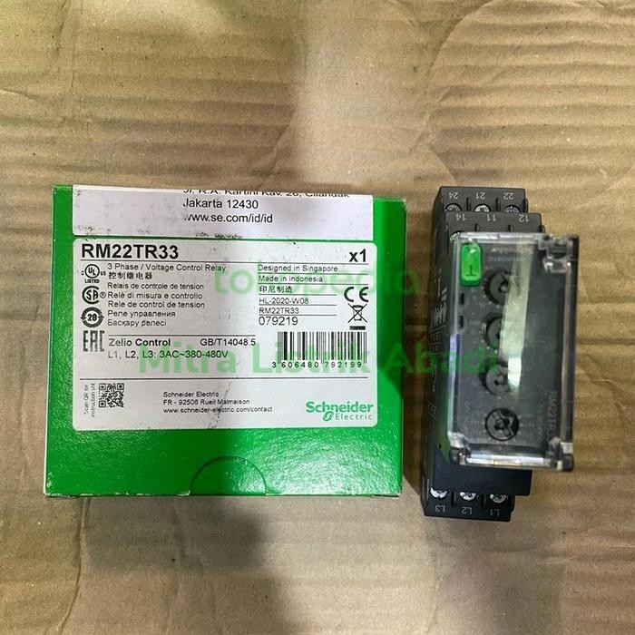 Jual RM22TR33 SCHNEIDER VOLTAGE CONTROL RELAY 3PHASE | Shopee Indonesia
