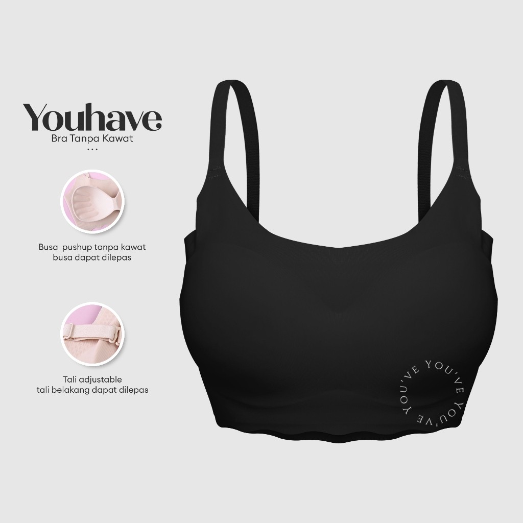 Jual You’ve (YouHave) AFF BH Seamless BH Sport Bra Seamless Bra BH Sport Wanita Bra Wanita Tanpa ...