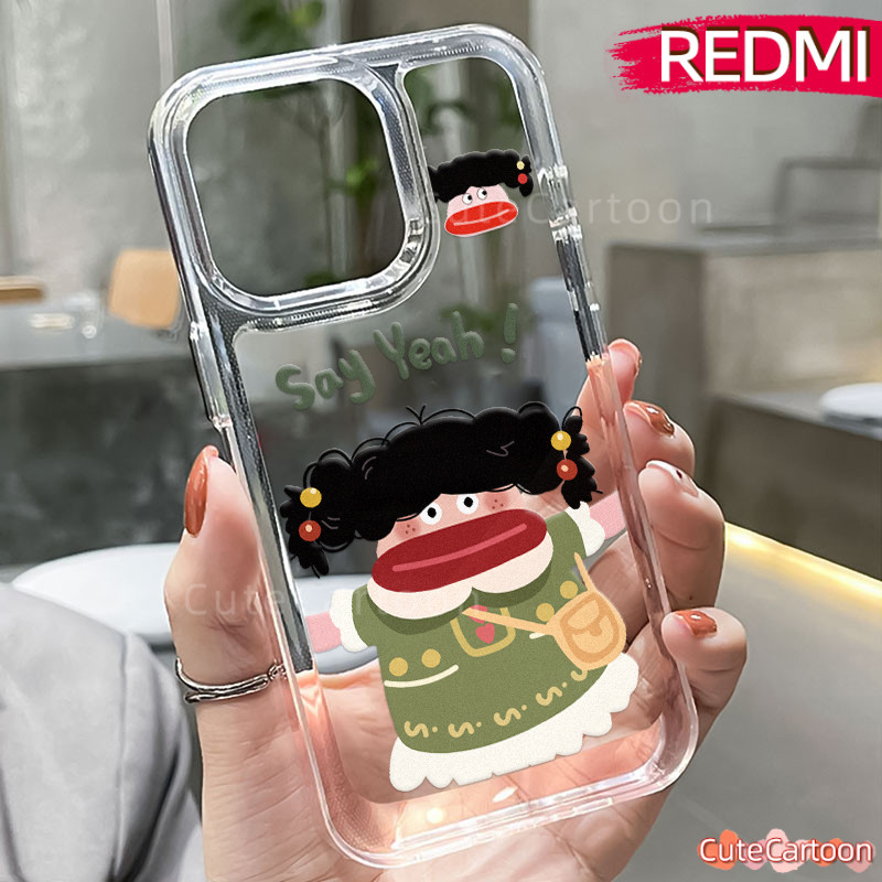 Jual Cute Quirky-Girl PC Case REDMI-Note 14 12 13 14-Pro Redmi-13C 9C ...