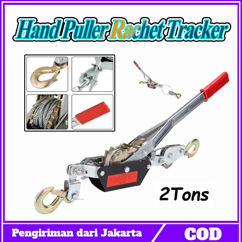 Jual 【siap】Hand Puller Rachet Tracker Hand Takel -Kapasitas 2 ton ...