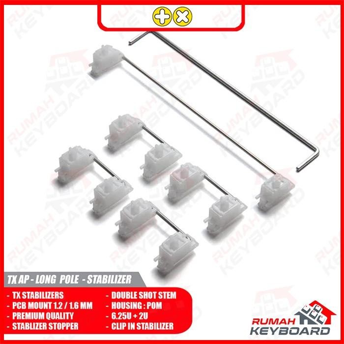 Jual MECHANICAL KEYBOARD - TX AP STABILIZERS - PCB MOUNT - SHORT POLE ...