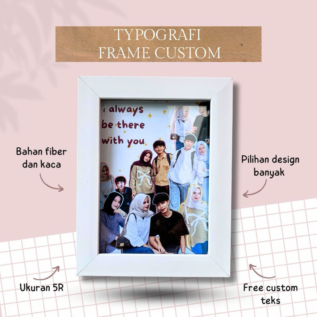 Jual WORDGIFT Scrapbook Pigura 5R | Custom Personal Gift [Scrape Frame ...