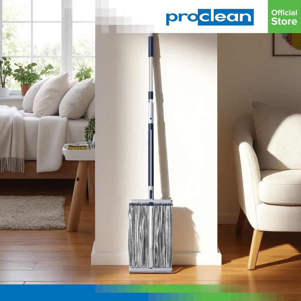 Jual Proclean Alat Pel Dengan Gagang Peras Otomatis Microfiber - Abu ...