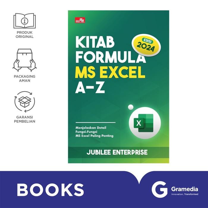 Jual Buku Kitab Formula MS Excel A-Z (Edisi 2024) | Shopee Indonesia