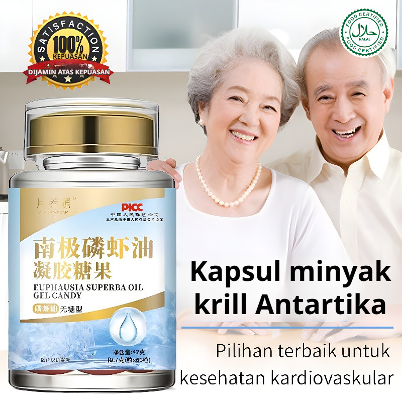 Jual ORIGINAL⚡️Beli 1 Gratis 2/Kapsul Minyak Krill Antartika/Minyak ...