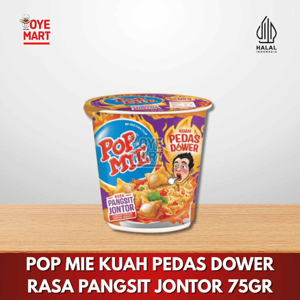 Jual POP MIE KUAH PEDAS DOWER RASA PANGSIT JONTOR 75GR | Shopee Indonesia