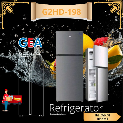 Jual Kulkas 2 Pintu GEA 198 Liter / GEA Home Refrigerator G2HD-198 ...