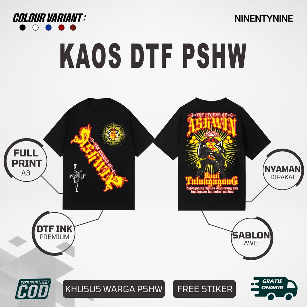 Jual Kaos Pshw Winongo Ashwin Bumi Tulungagung Motif Terbaru Desain ...