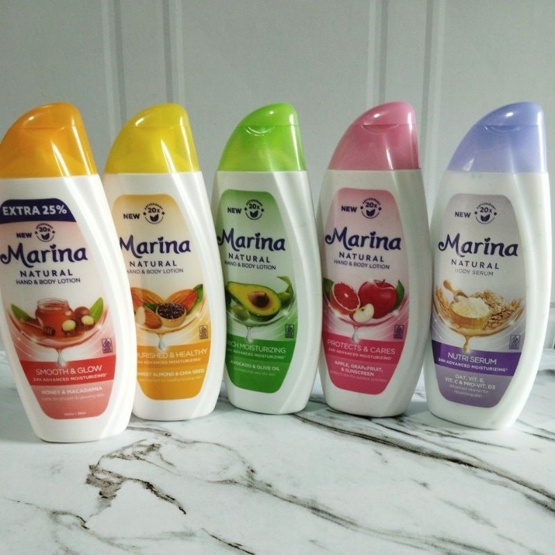 Jual Marina Natural Hand & Body Lotion 190ml | Shopee Indonesia