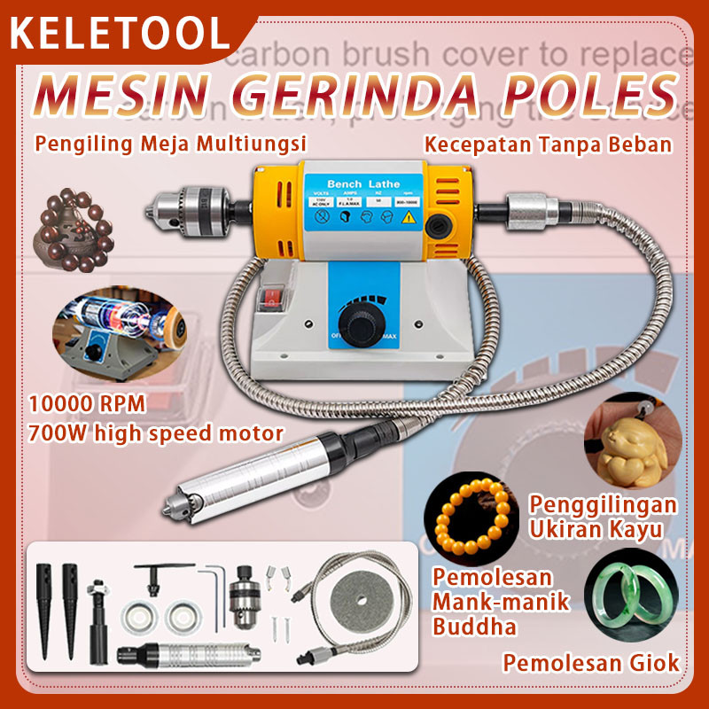 Jual Mesin Poles Elektrik Multifungsi 10000 RPM Mesin Penggiling Bangku ...