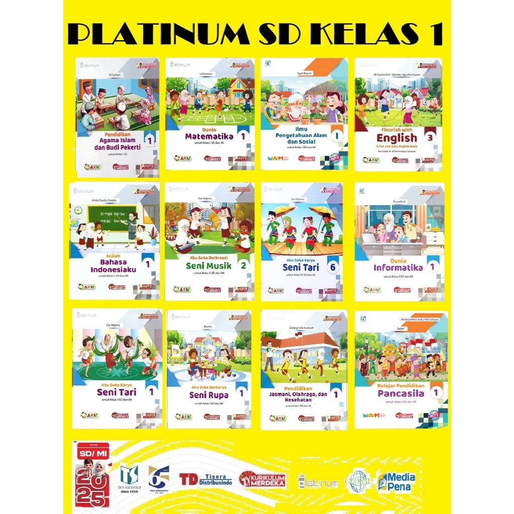 Jual Buku Platinum Kelas 1 SD Kurikulum Merdeka / Platinum / Tiga Serangkai / Revisi 2025 - HOTS ...