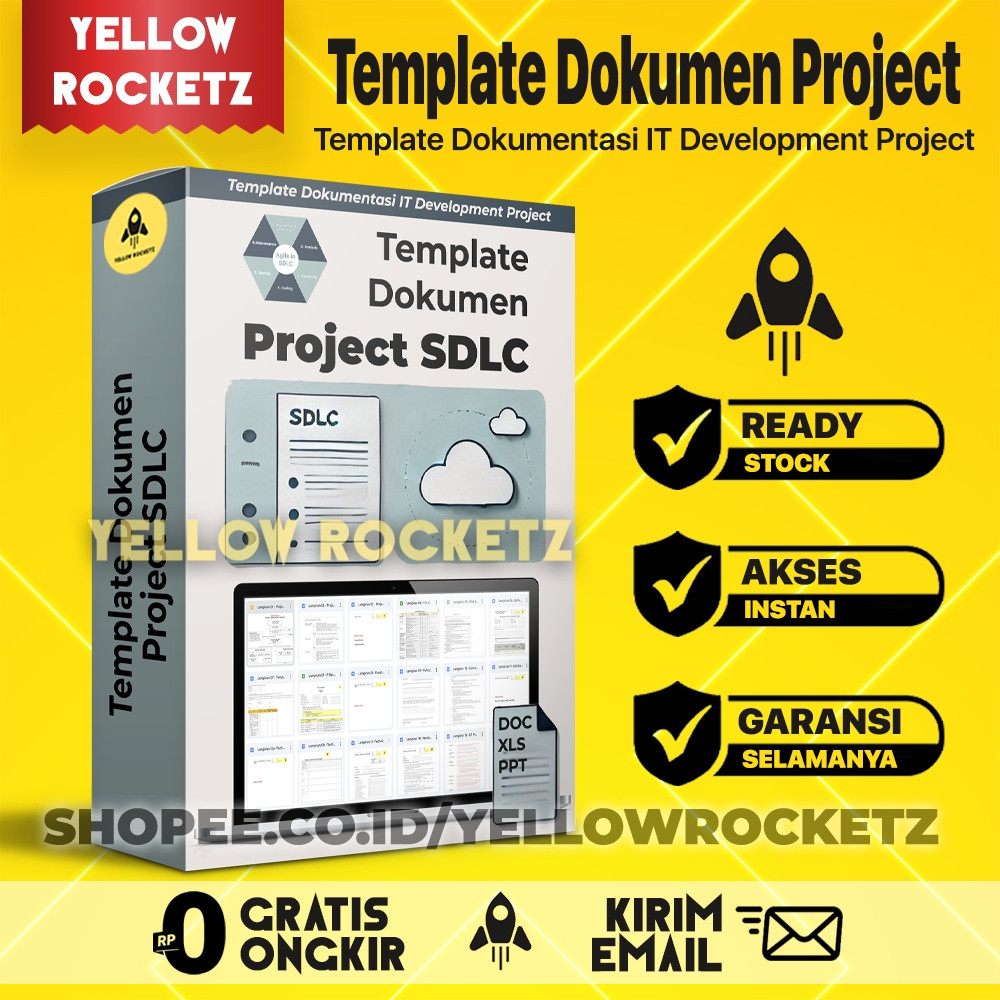 Jual TEMPLATE DOKUMEN PROJECT IT SDLC - Draft Dokumentasi System Development Life Cycle DOC XLS ...